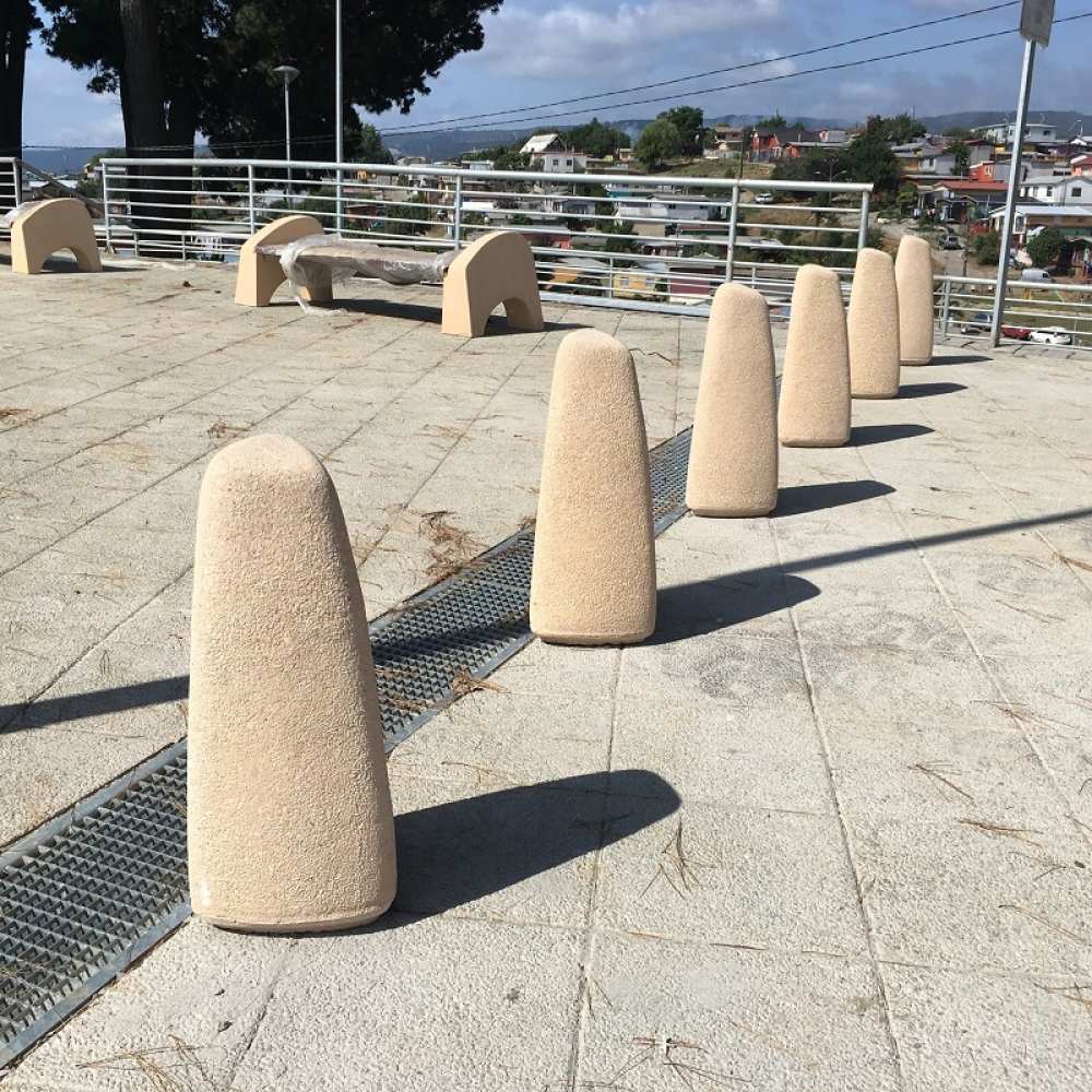 Cos de gunoi stradal colectare selectiva din beton model LEVI